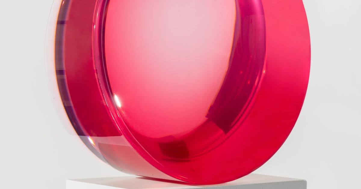 De Wain Valentine, Concave Circle, Rose, 1968-2014