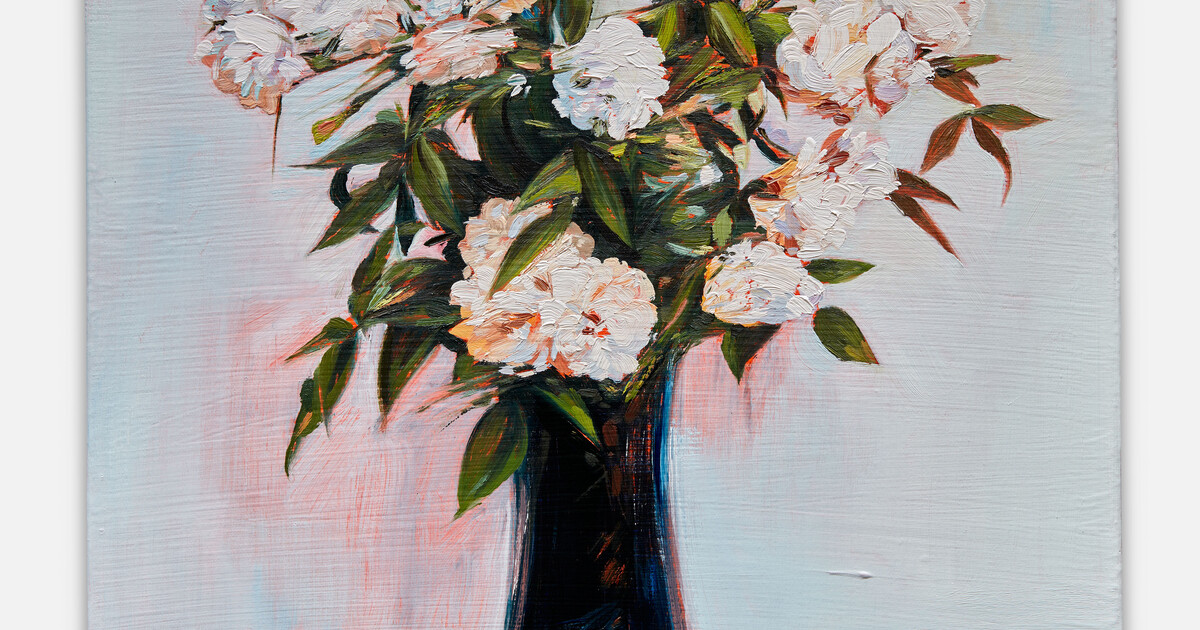 Sam McKinniss, Fairy Roses (after Fantin-Latour), 2018
