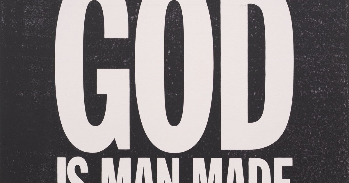 John Giorno, GOD IS MAN MADE, 2018