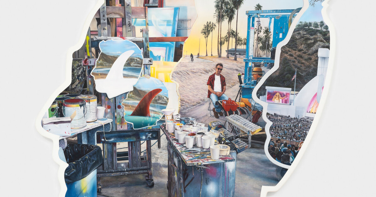 Alex Israel, Self-Portrait (The Studio), 2023